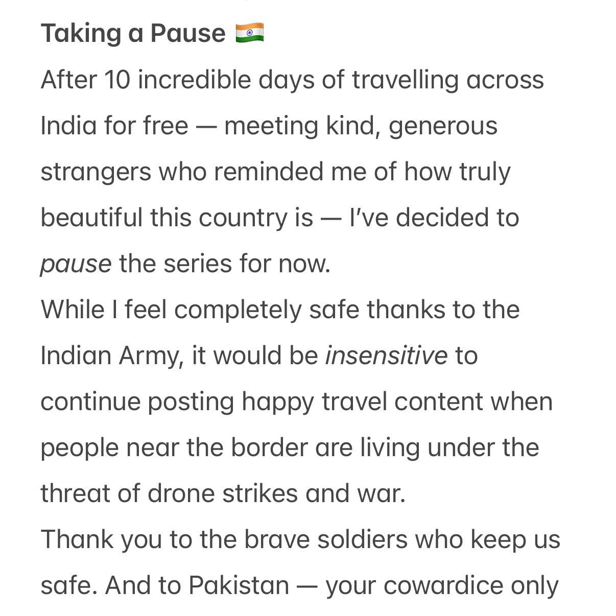 Post from Monkey Magic