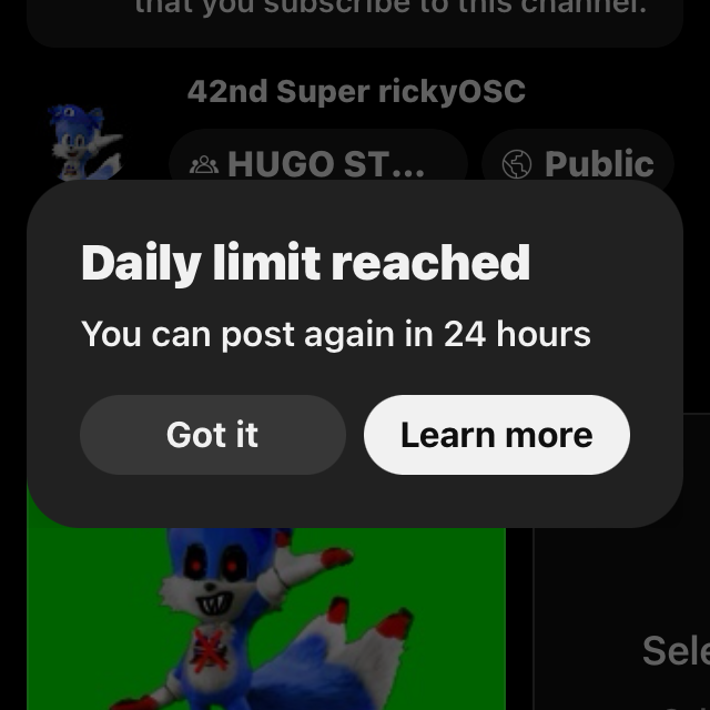 Post from 42nd Super Ricky The Fox
