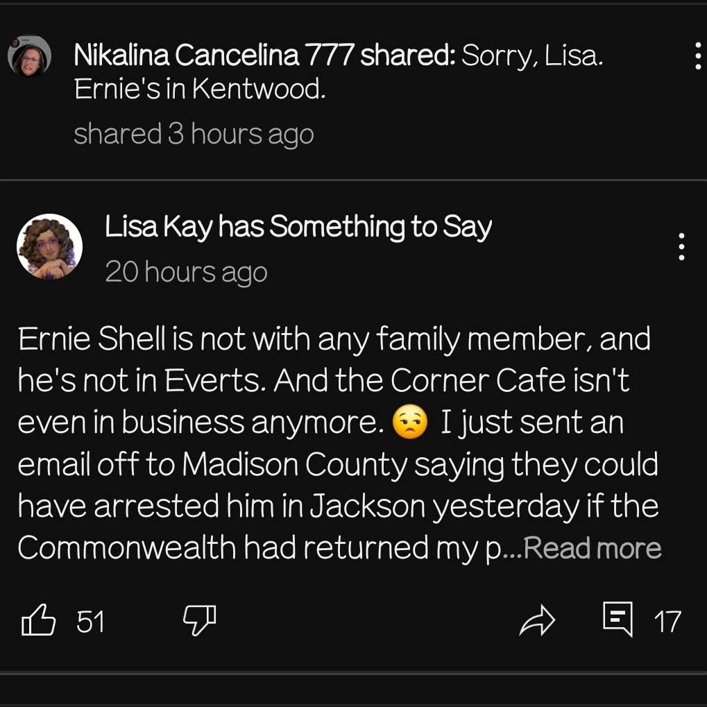 Post from Lisa Kay has Something to Say