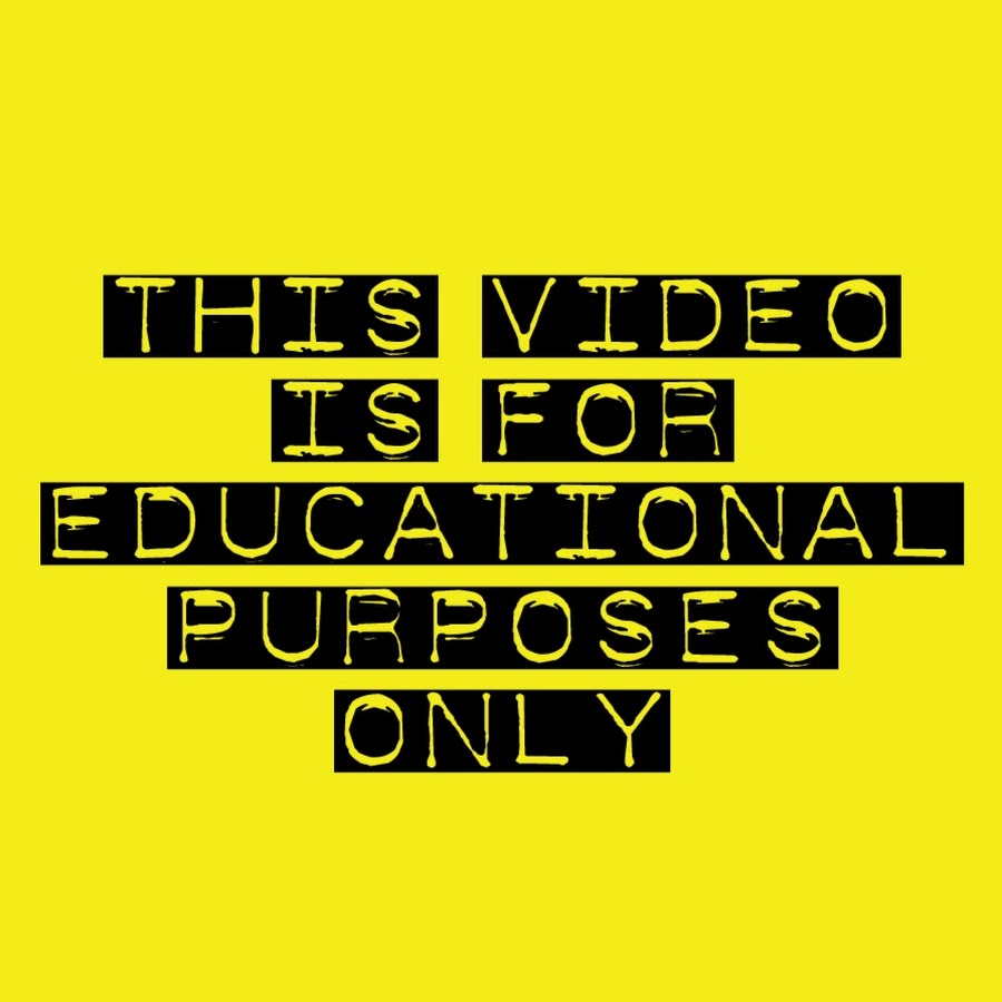 For Educational Purposes Only - YouTube