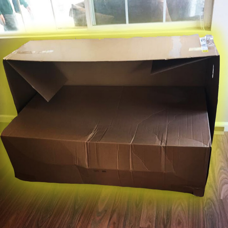 Cardboard Couch - YouTube
