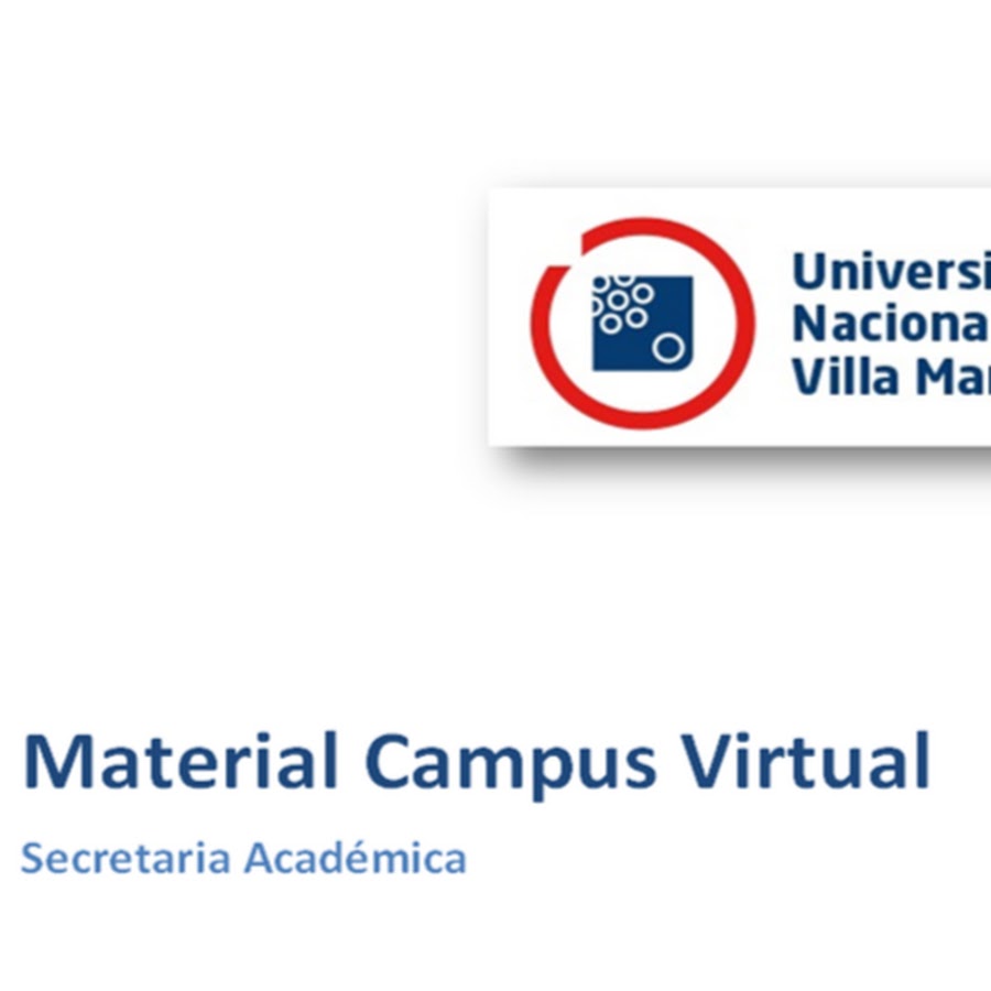 Campus Virtual UNVM - YouTube