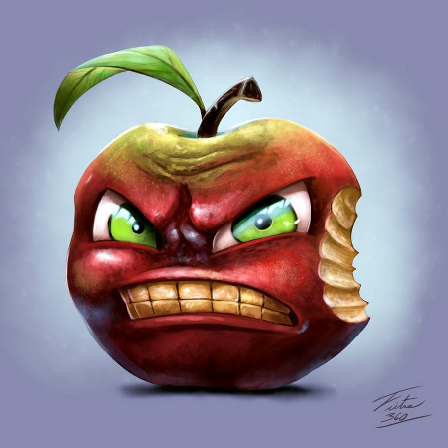 angry apple - YouTube