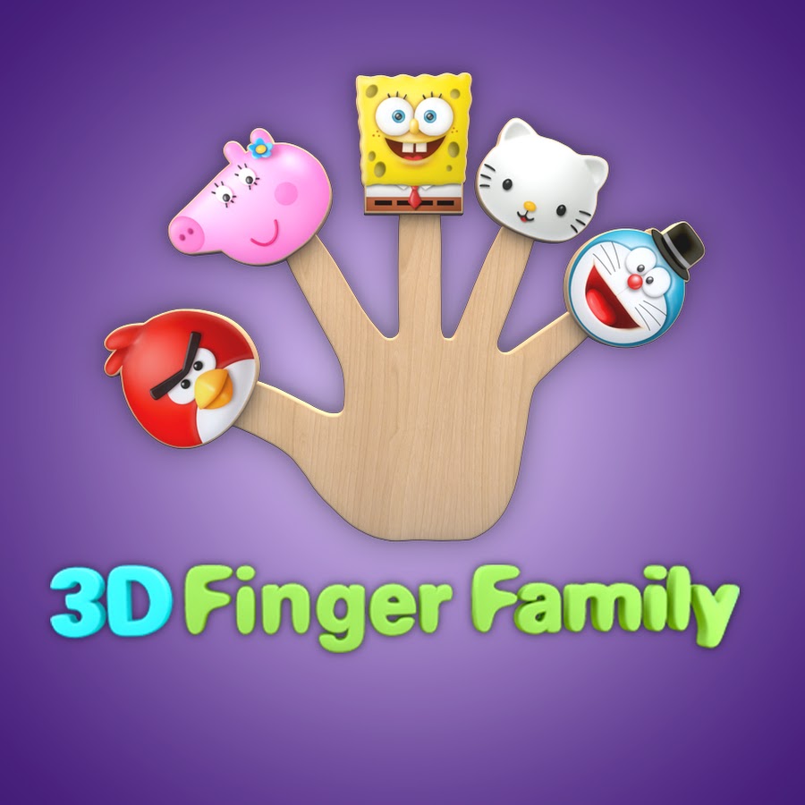 3D Finger Family Rhymes TV - YouTube