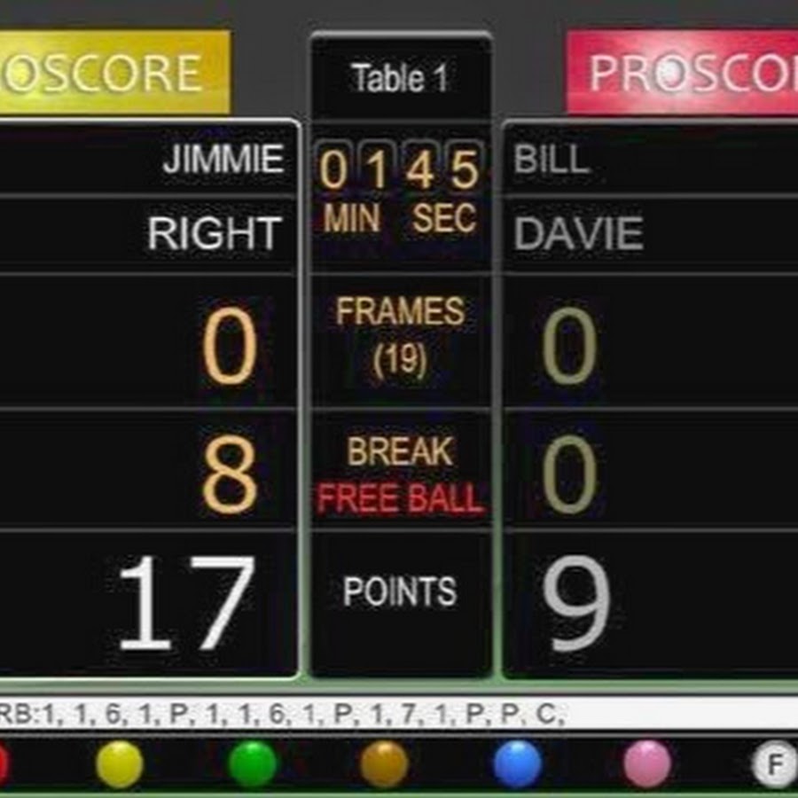 ProScore Snooker & Billiards PC Scoreboard Software - YouTube
