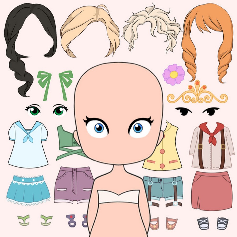 Anime Dress Up Girls Games - YouTube
