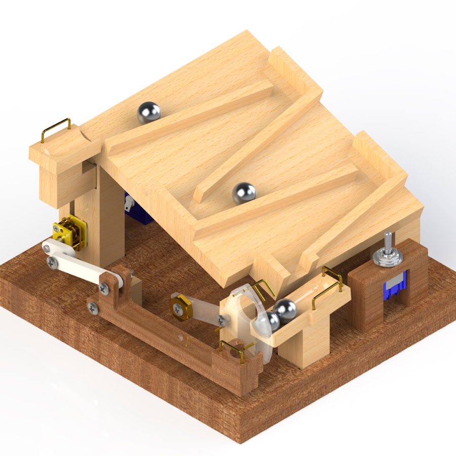 Wood marble machine - YouTube