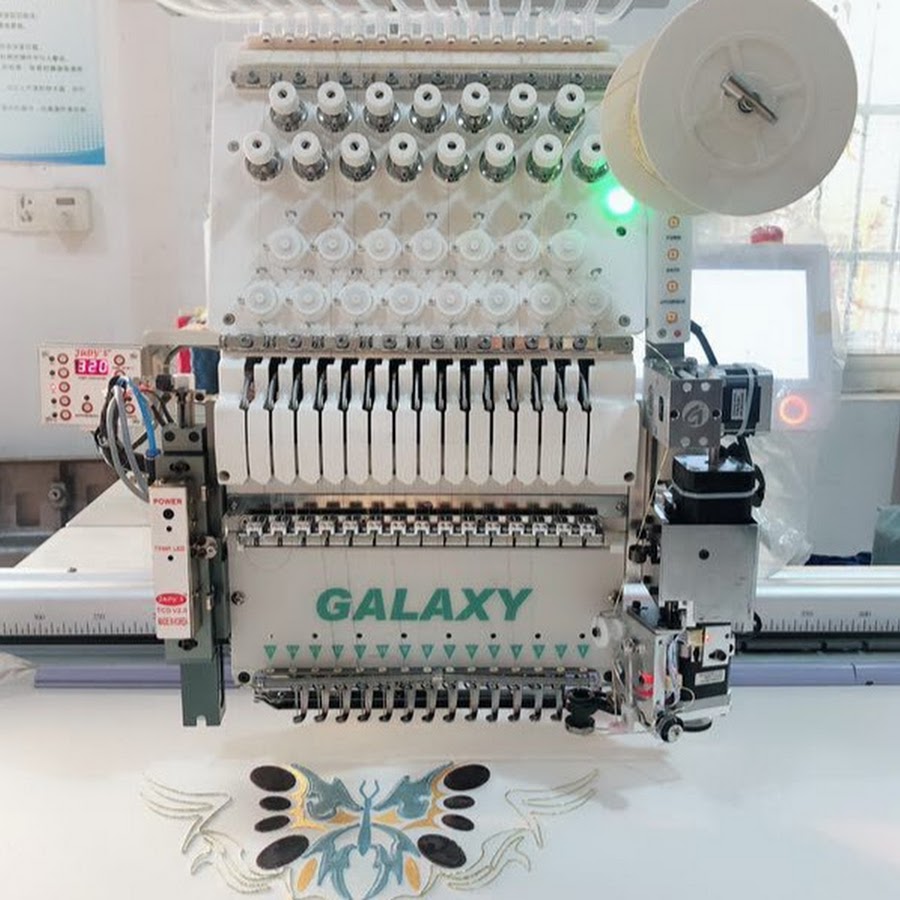 GALAXY EMBROIDERY MACHINE - YouTube