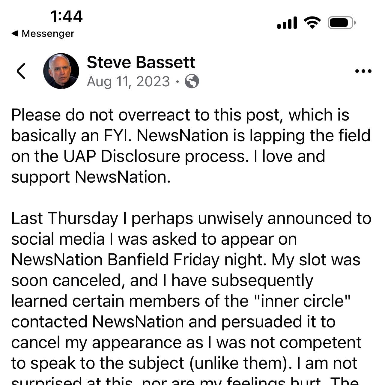 Post from Spaced Out Radio