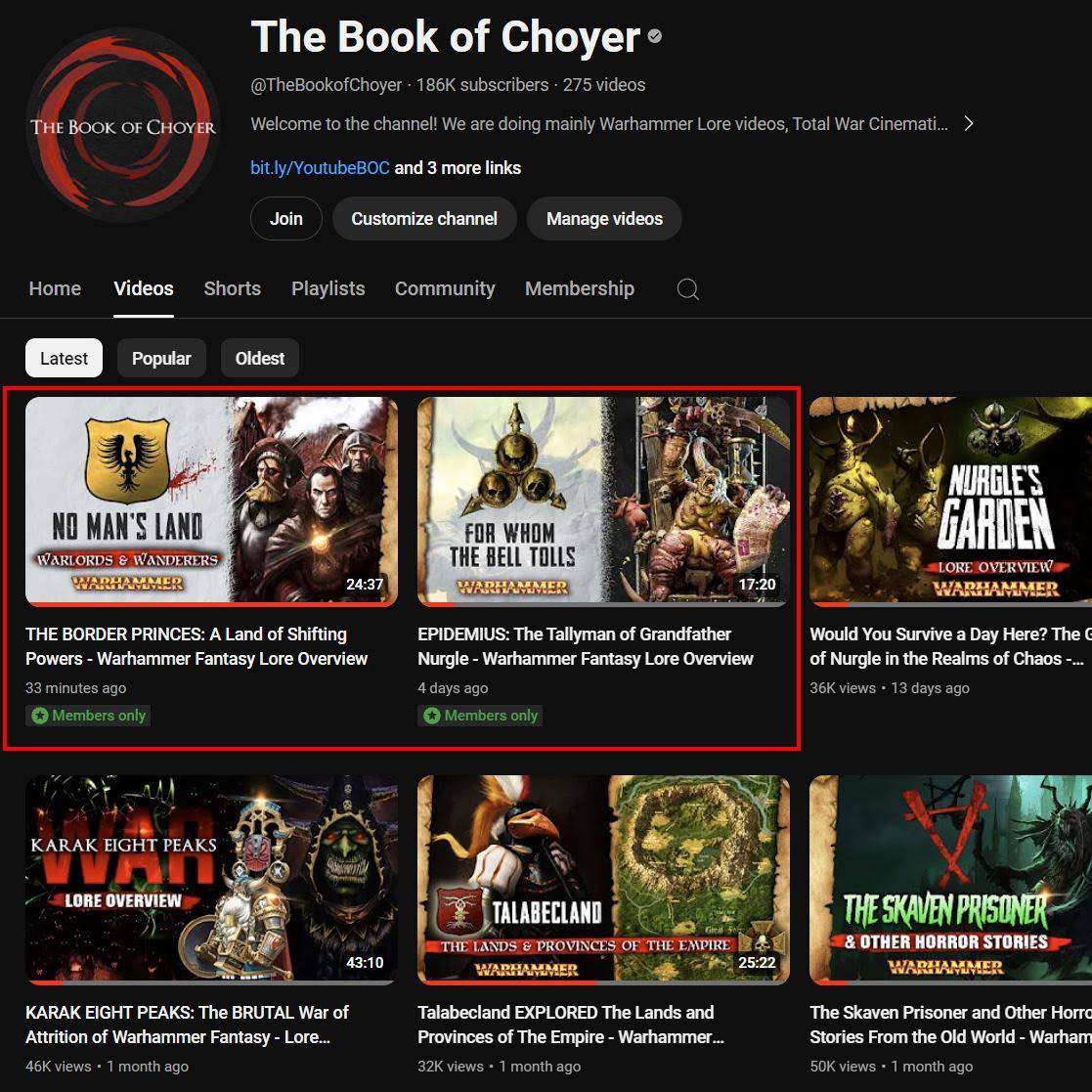 Post from The Book of Choyer