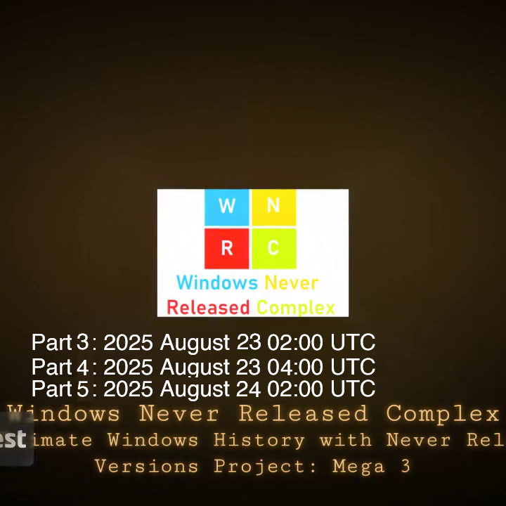 Post from Windows Never Released Complex
