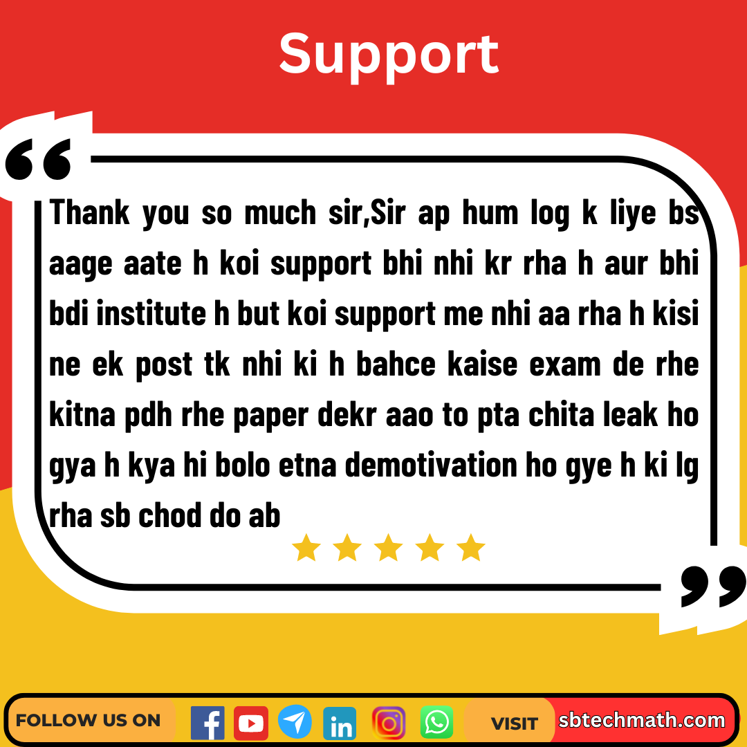 Post from SB TechMath