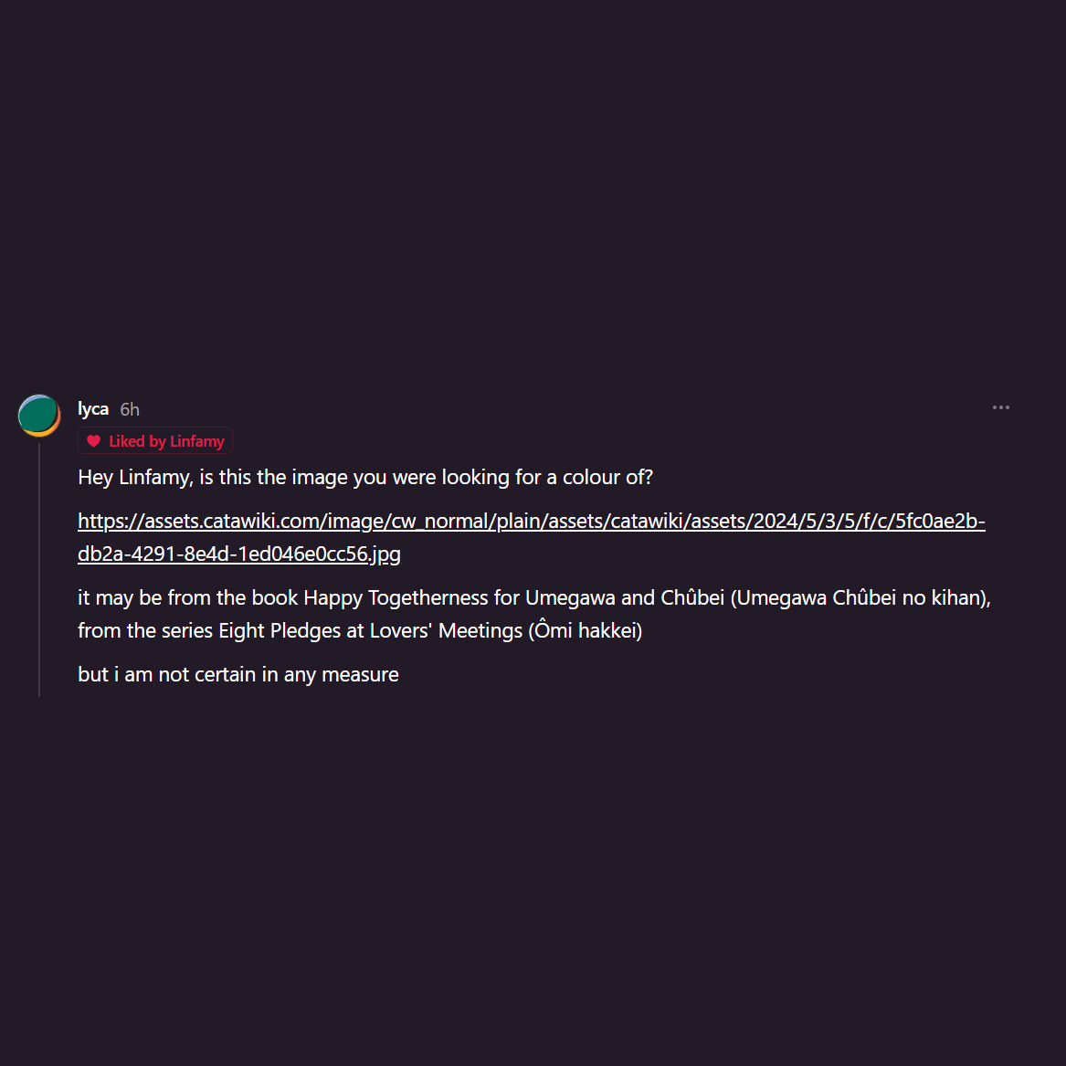 Post from Linfamy