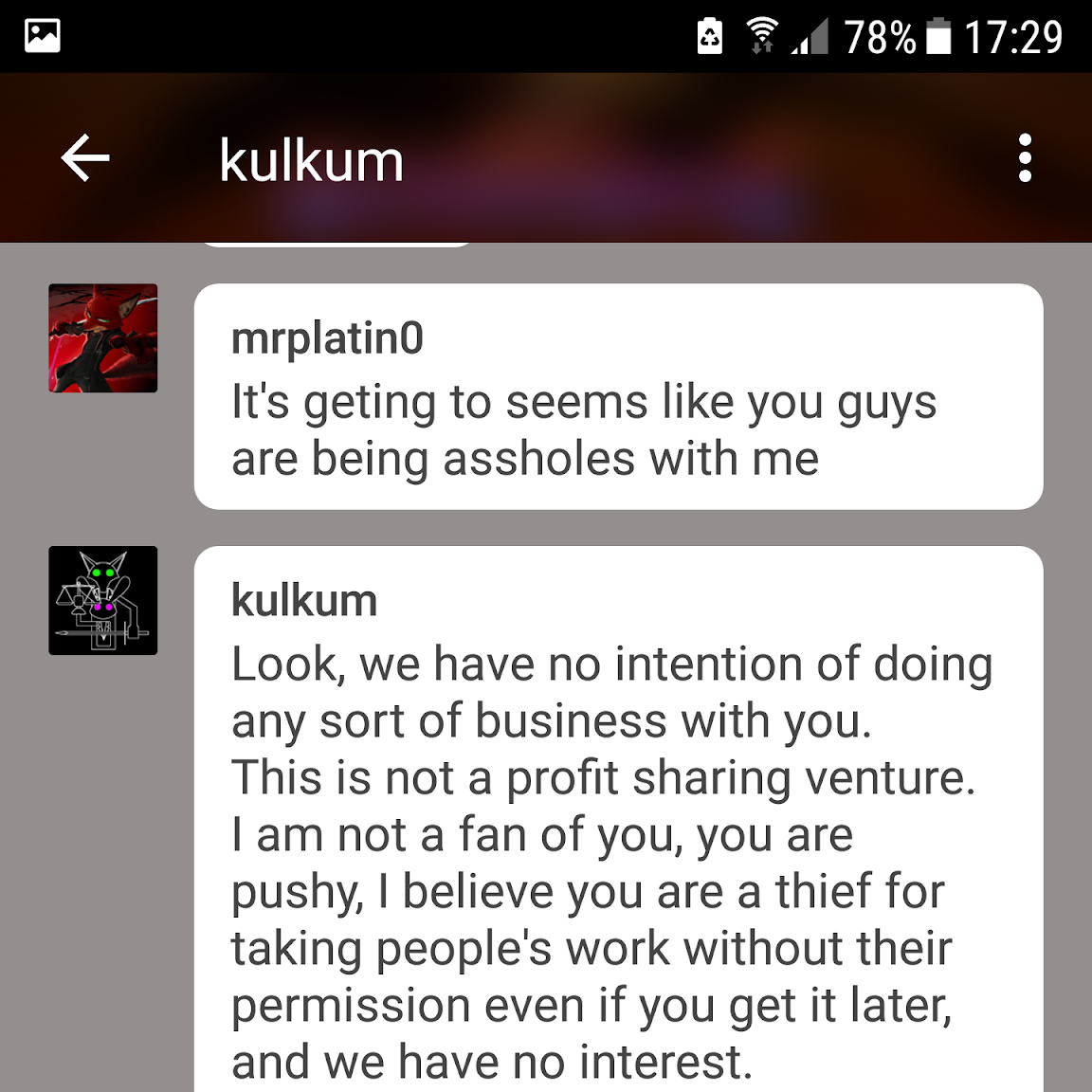 Post from Mr. Platin