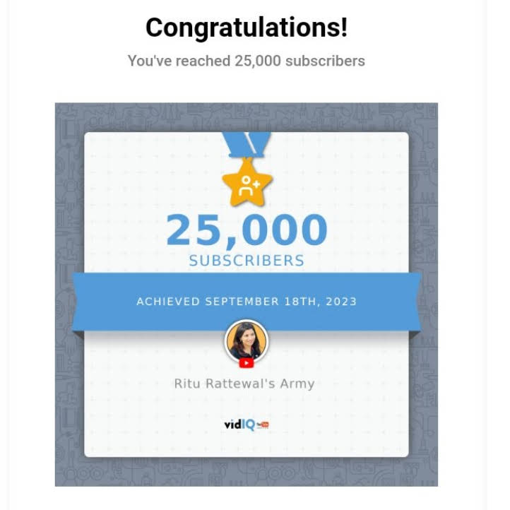 Post from Ritu Rattewal's Army