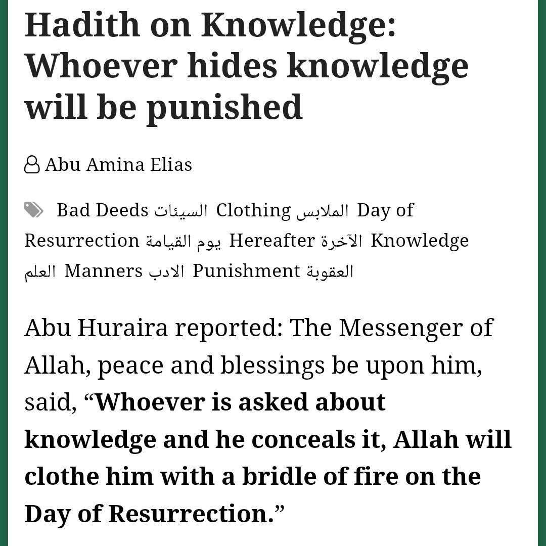 Post from SoldierOfAllah