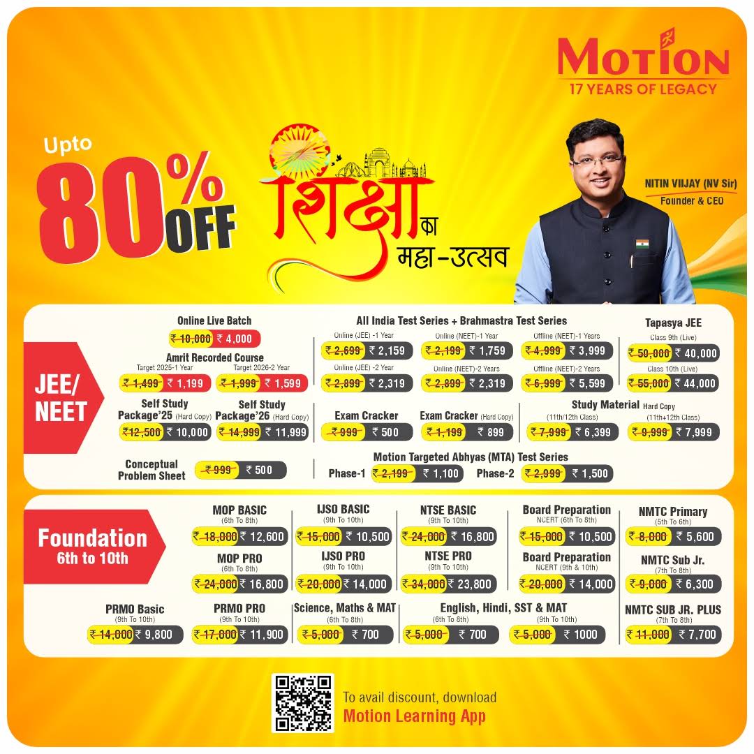 Post from Motion Online JEE & NEET
