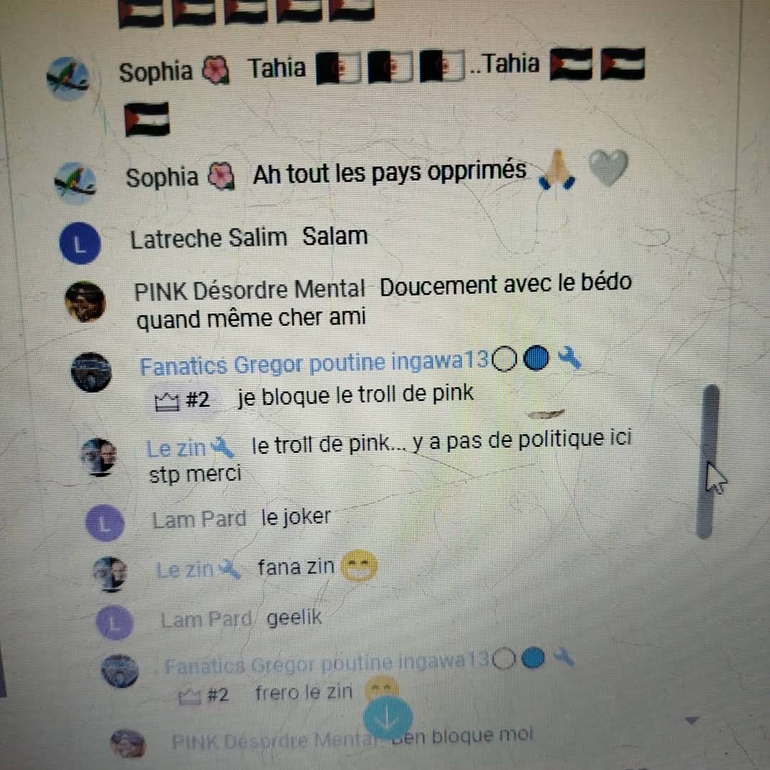 Post from Mam'zelle ROSE Désordre Mental Chaine officiel
