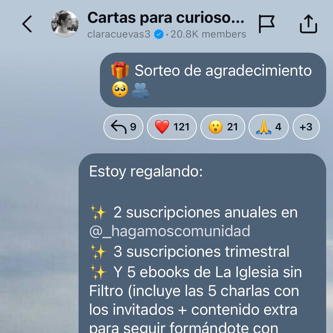 Post from Clara Cuevas