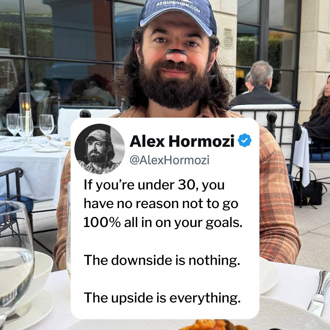 Post from Alex Hormozi