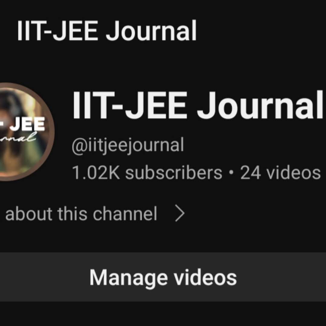 Post from IIT-JEE Journal