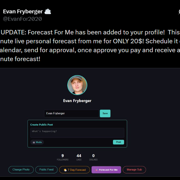 Post from Evan Fryberger