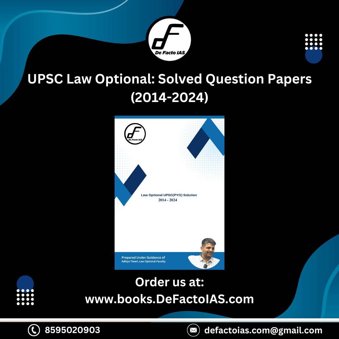 Post from De Facto IAS - Law optional UPSC