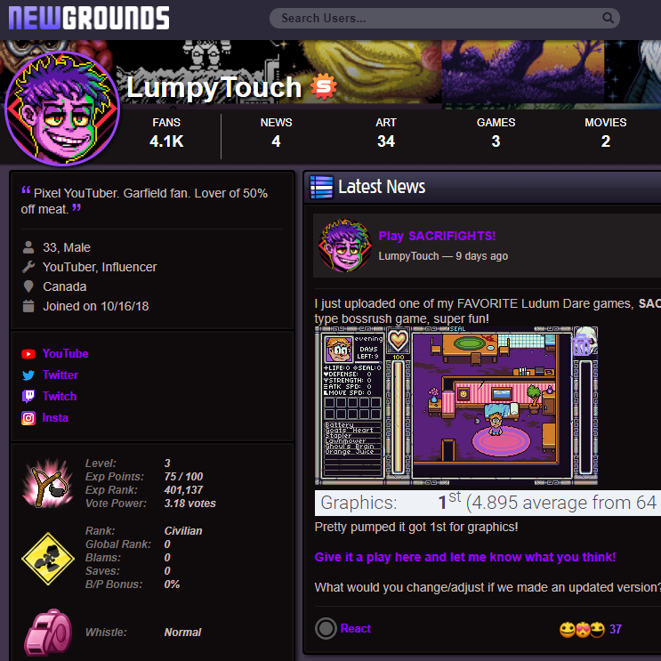 Post from Lumpy Touch