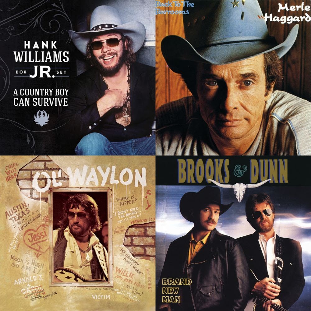 Hank Williams Jr., 😎💕 Brooks and Dunn, Waylon Jennings , The Other Ones👈