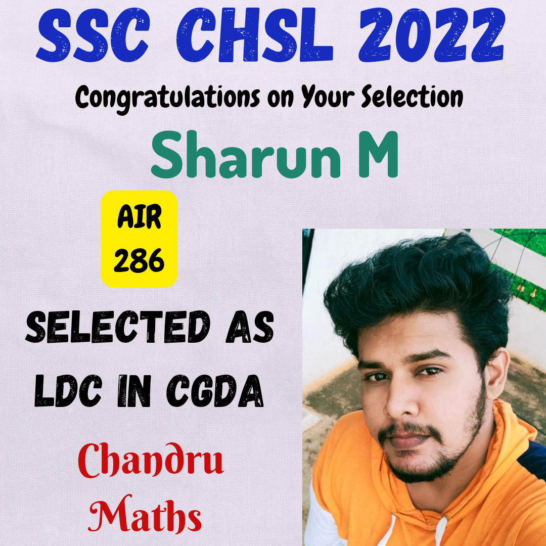 Post from Chandru Maths