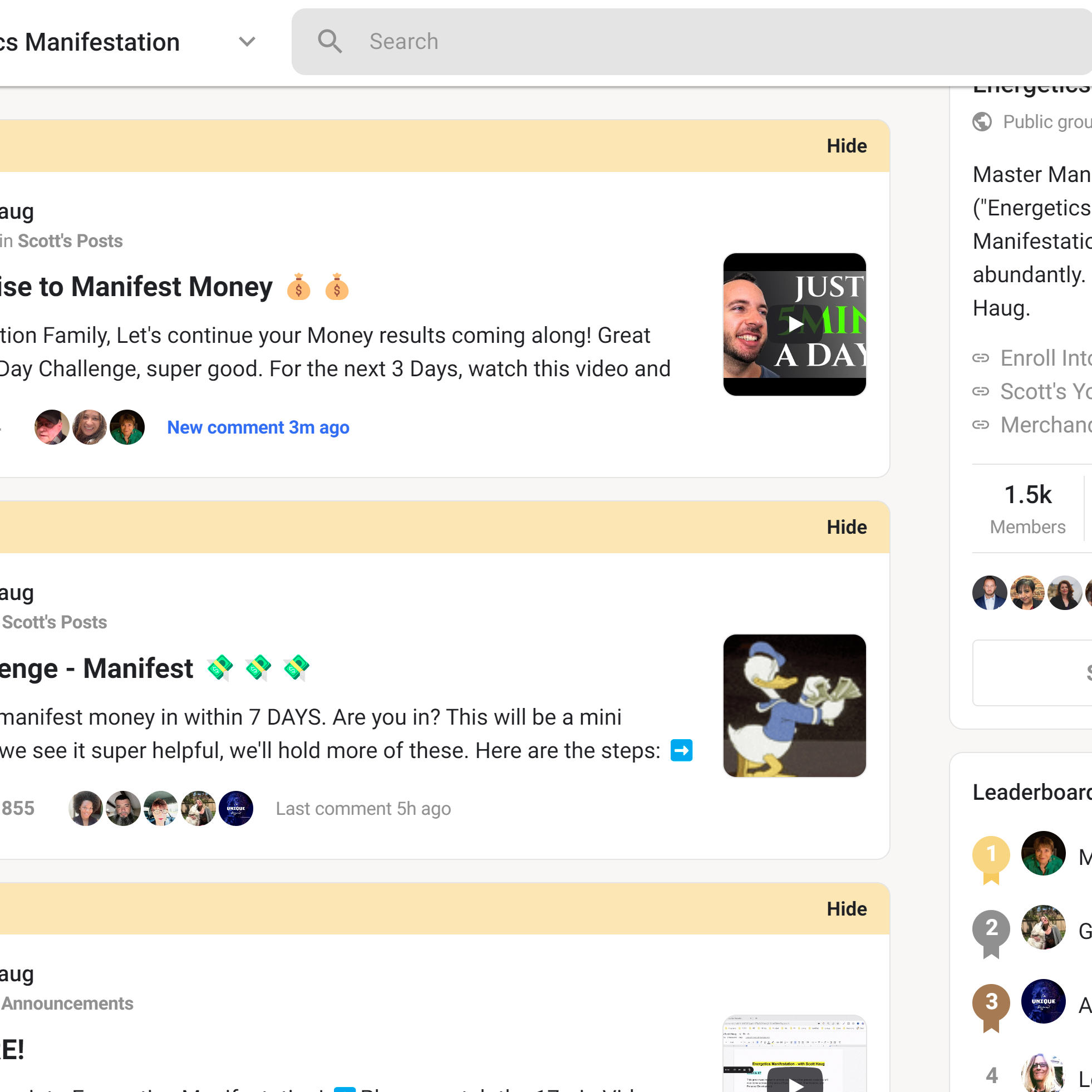 Post from Scott Haug