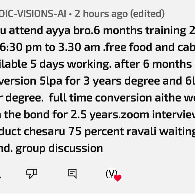 Post from V the Techee