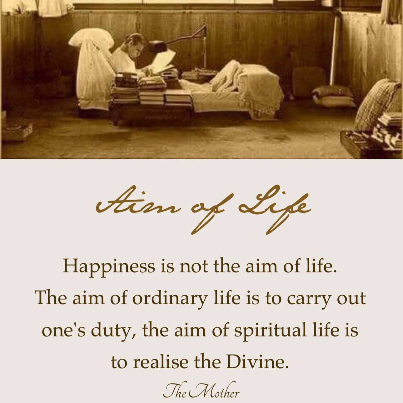Post from Arvind T Akki Sri Aurobindo Ashram, Pondicherry