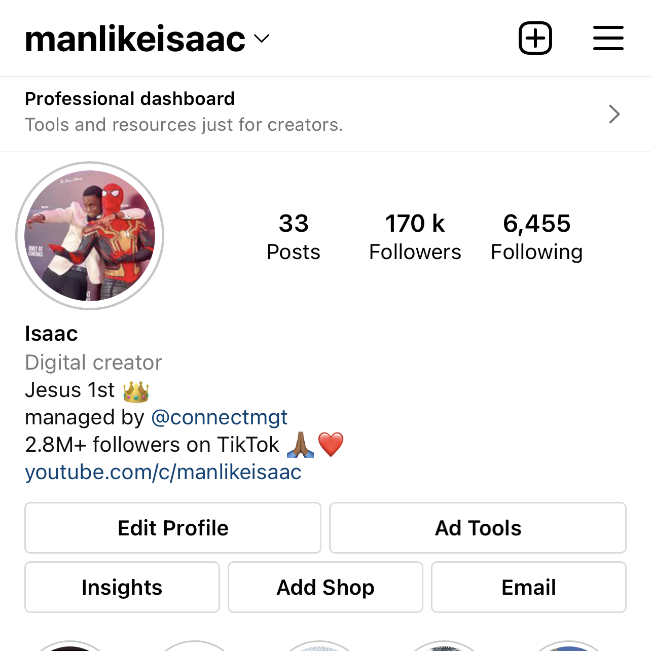 Post from manlikeisaac