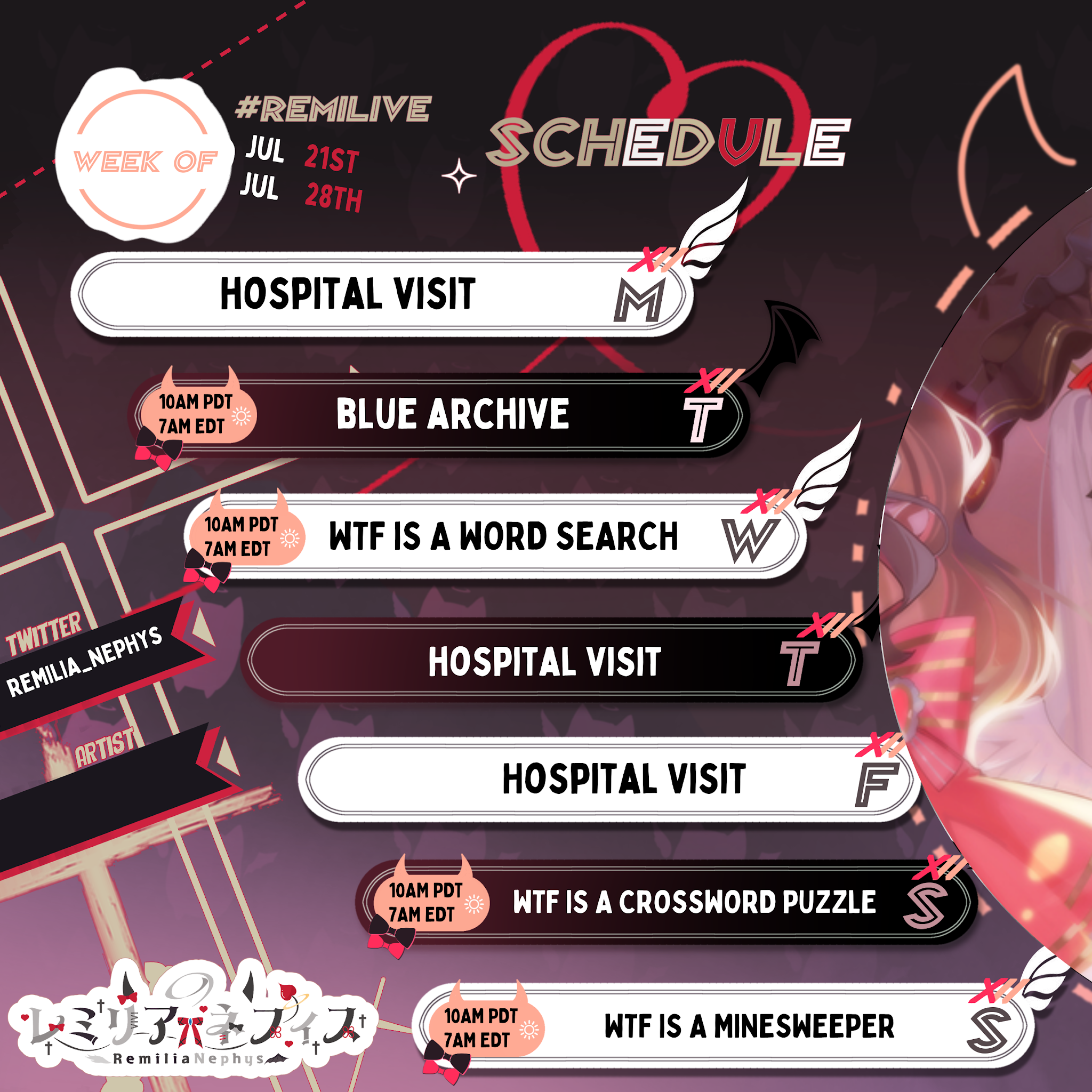 Post from Remilia Ch. レミリア・ネフィス 【Phase Connect】