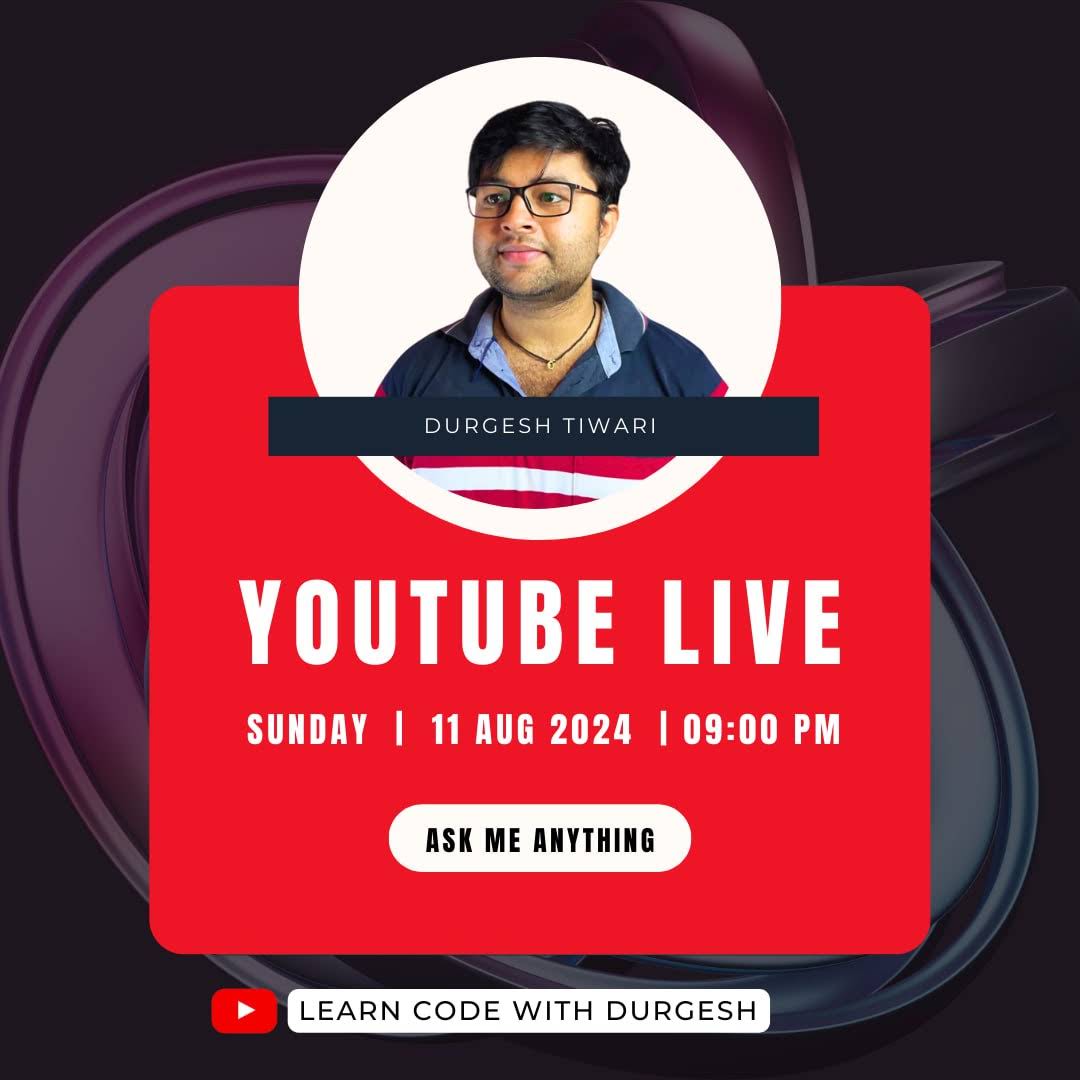 Post from Learn Code With Durgesh