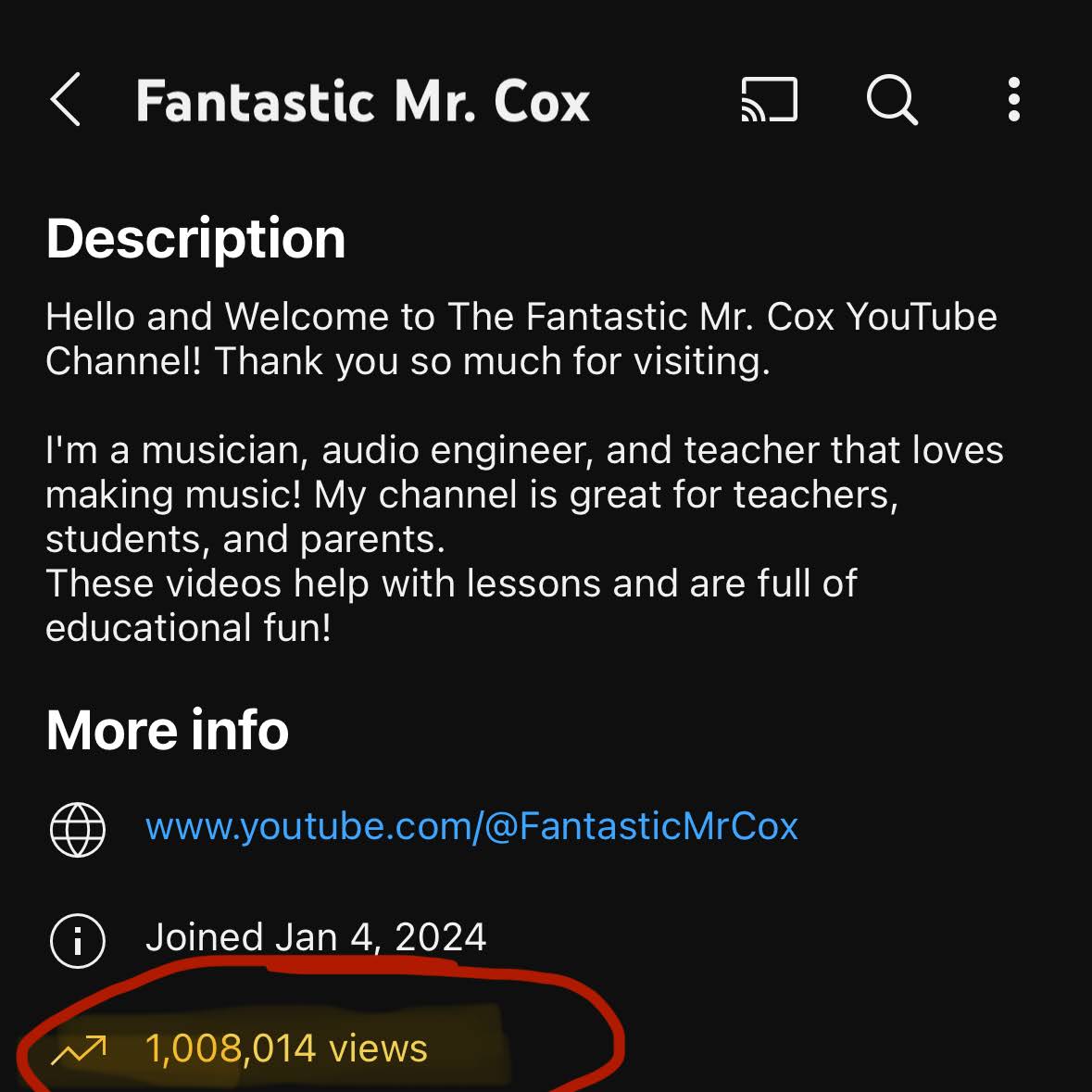 Post from Fantastic Mr. Cox
