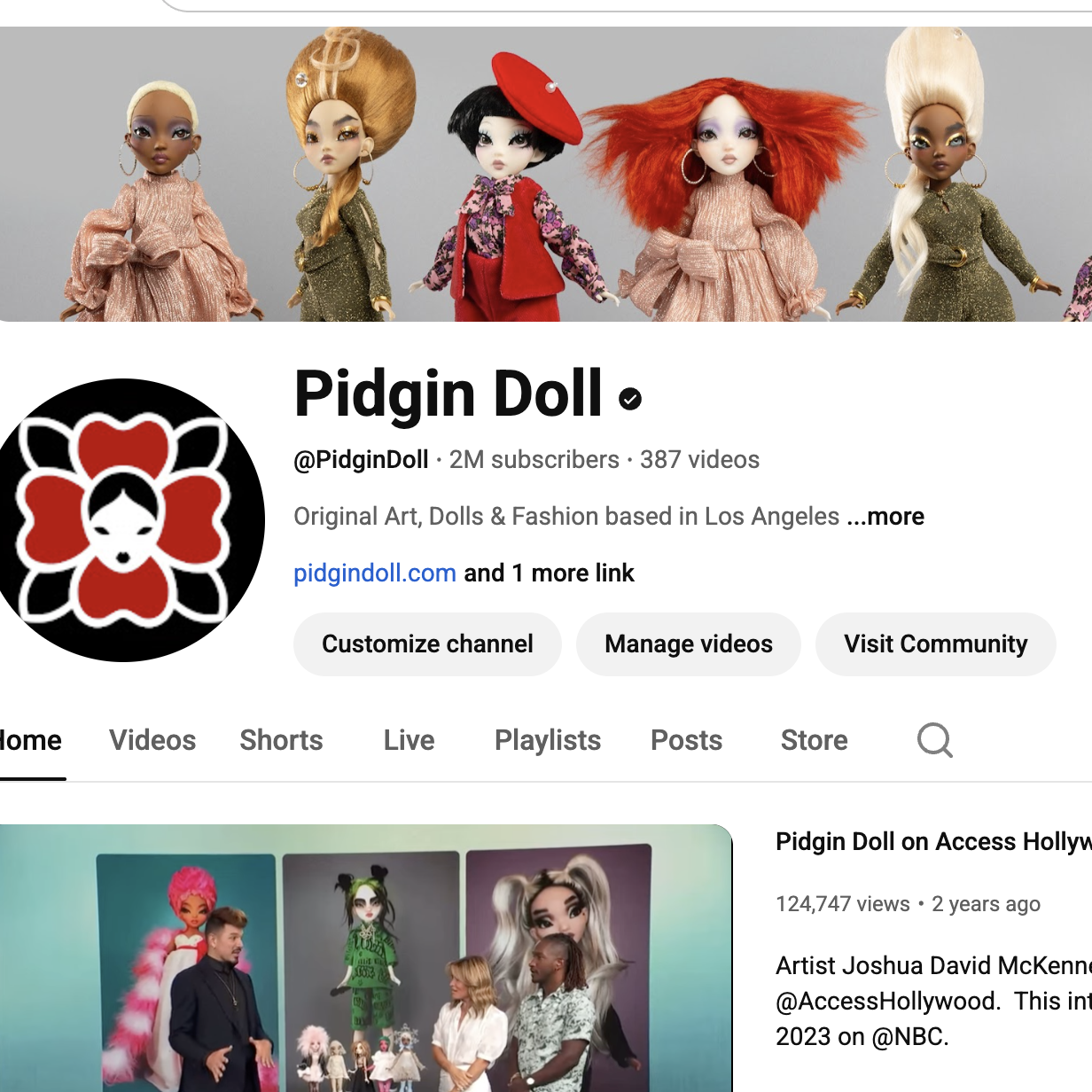 Post from Pidgin Doll