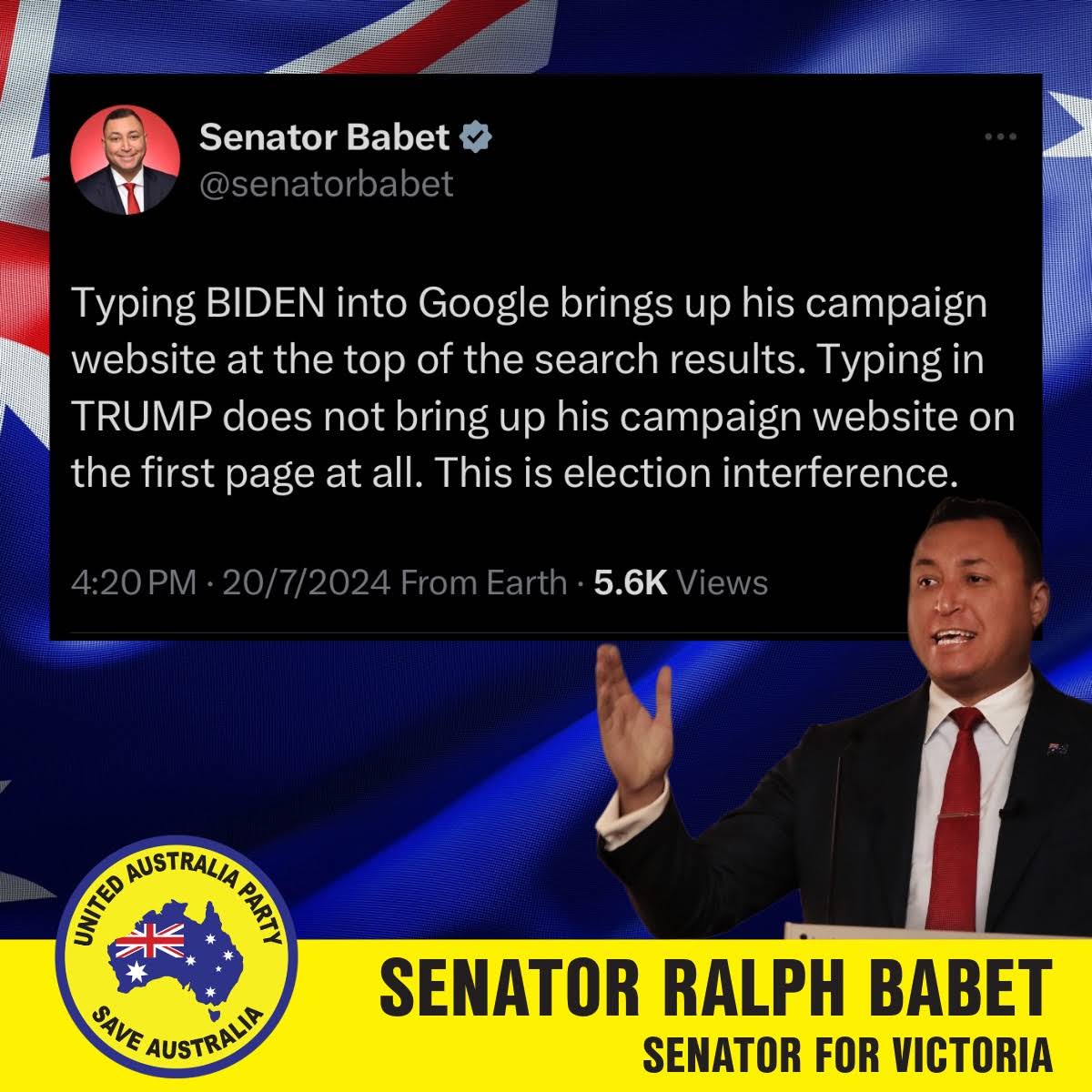 Post from Senator Babet