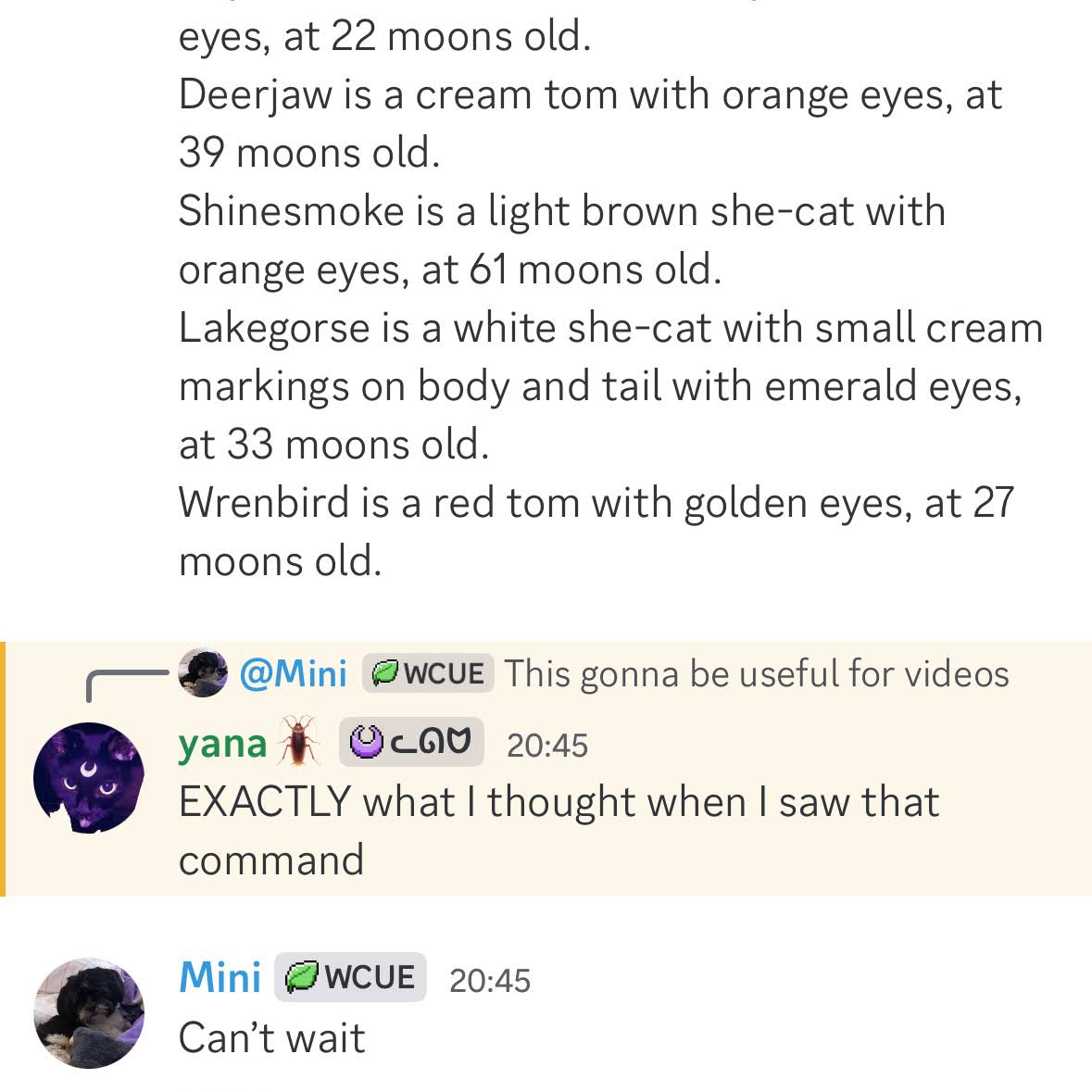 Post from Mini Moon howler