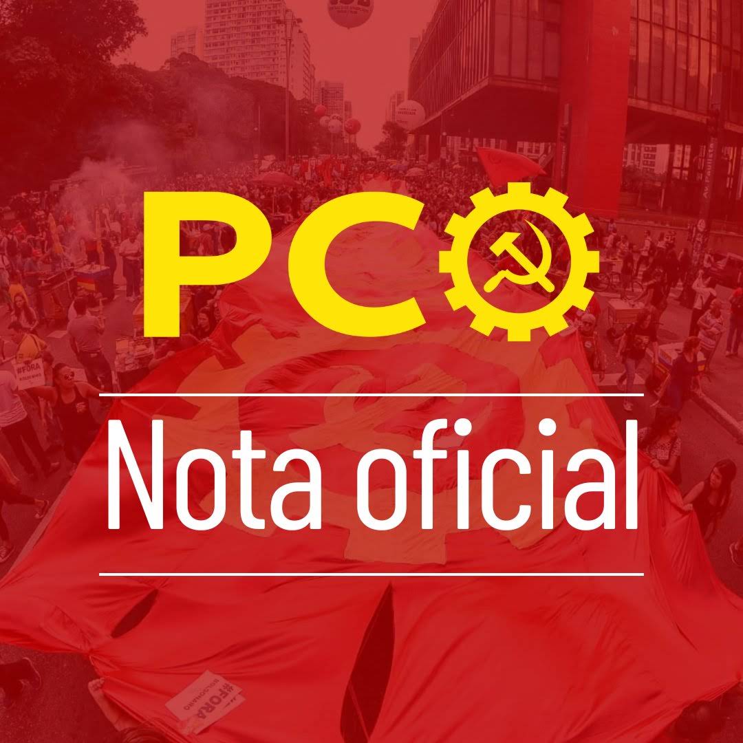 Post from PCO - Partido da Causa Operária
