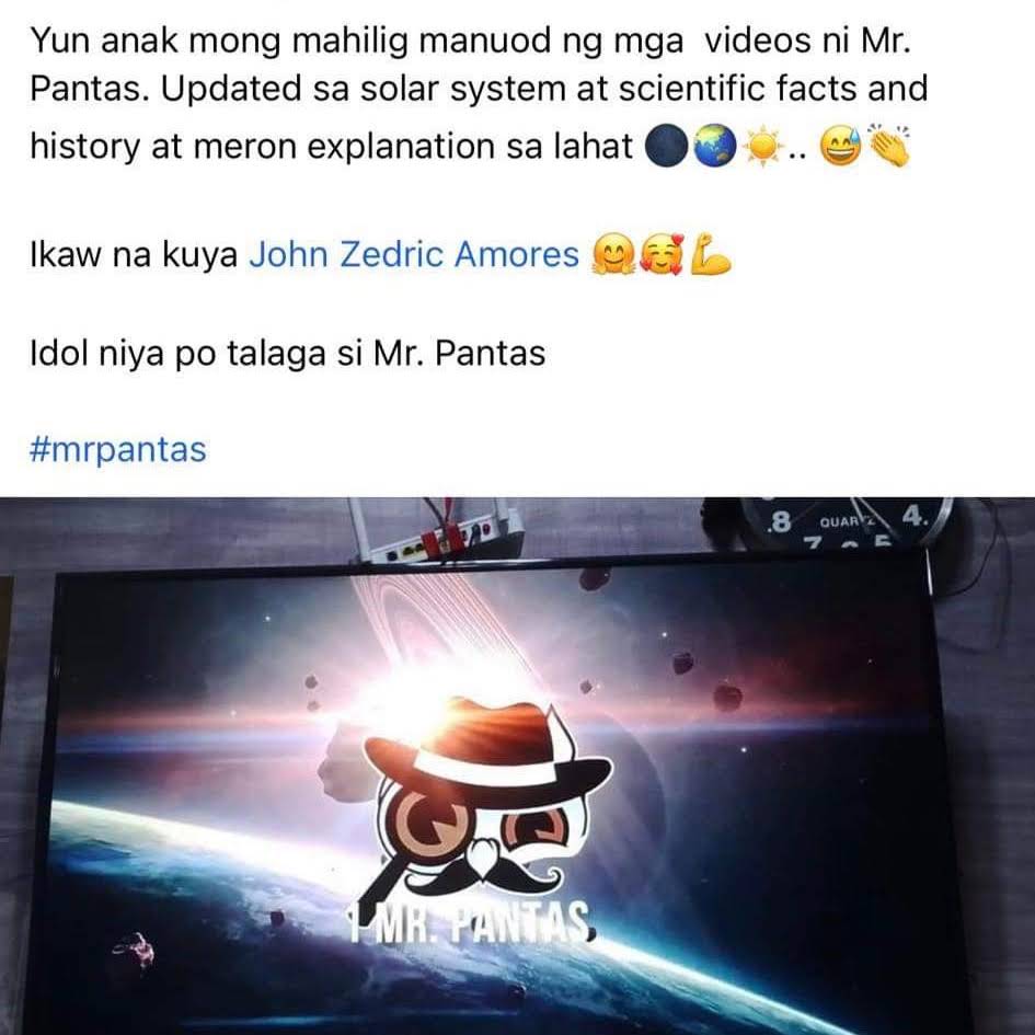 Post from Mr. Pantas