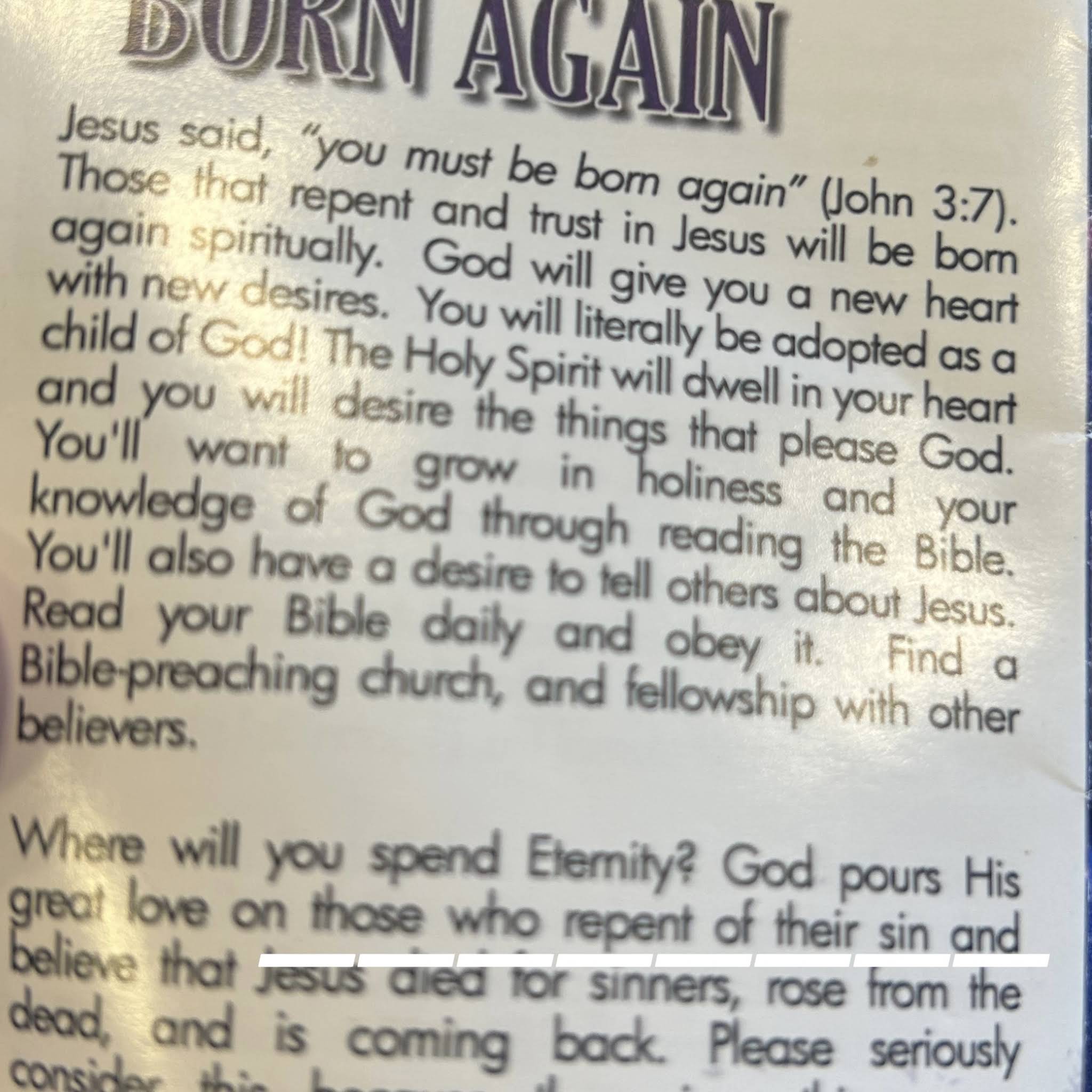 Post from Eternally saved through Christ
