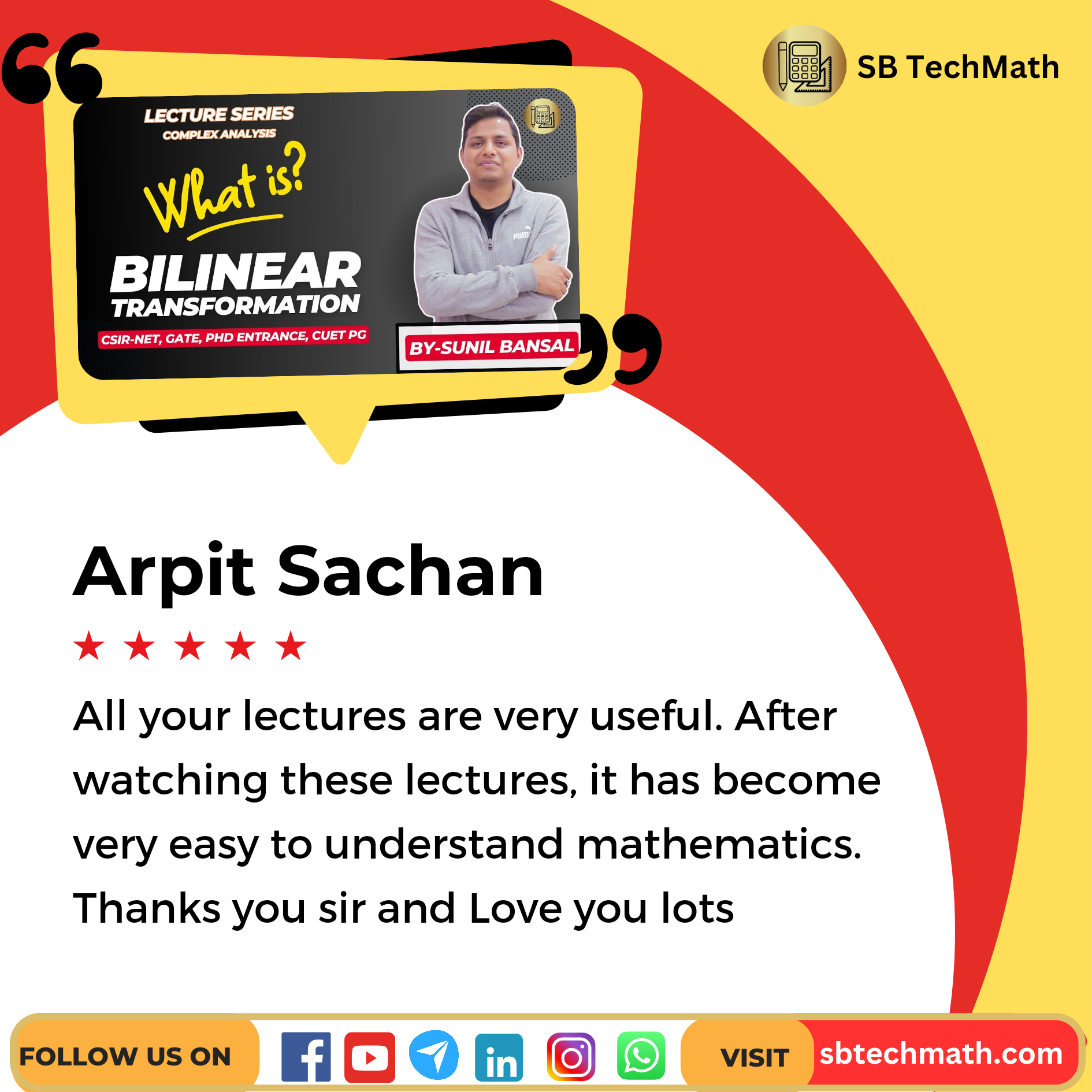 Post from SB TechMath