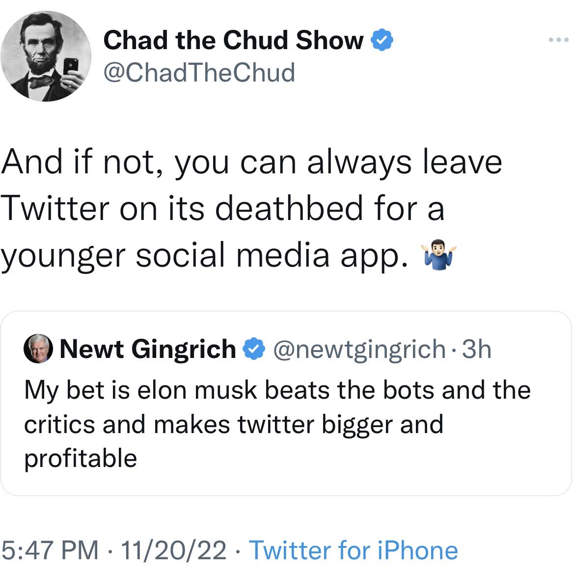 Post from The Chud Report