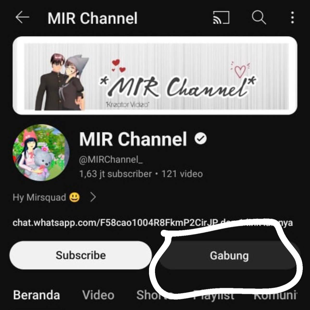 Post from MIR Channel
