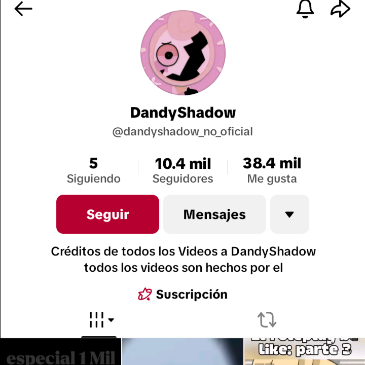 Post from Dandy Shadow