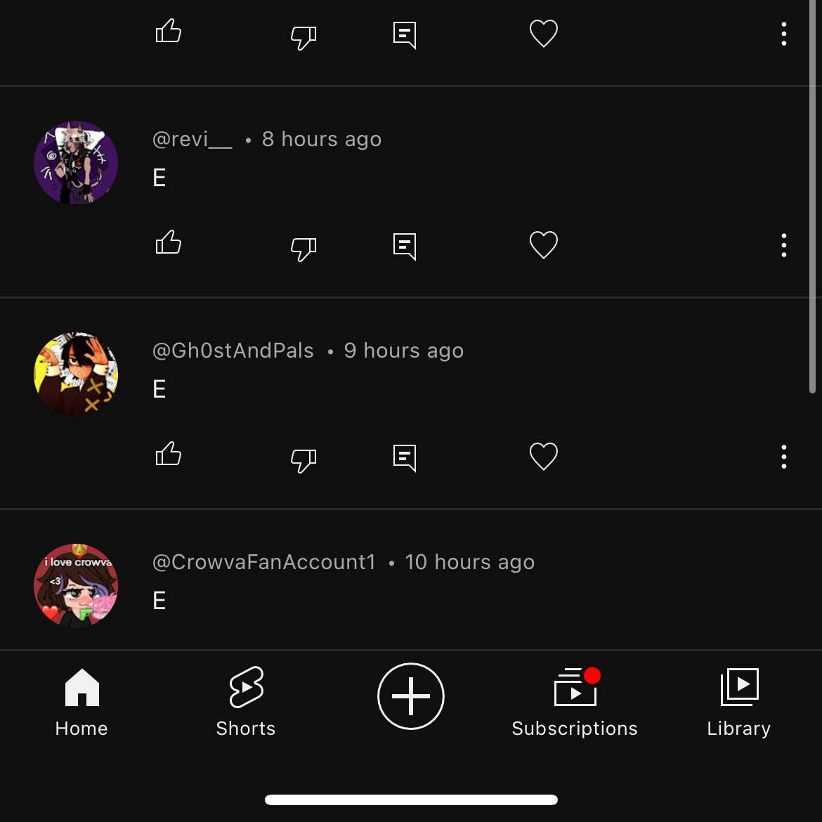 Post from crowva