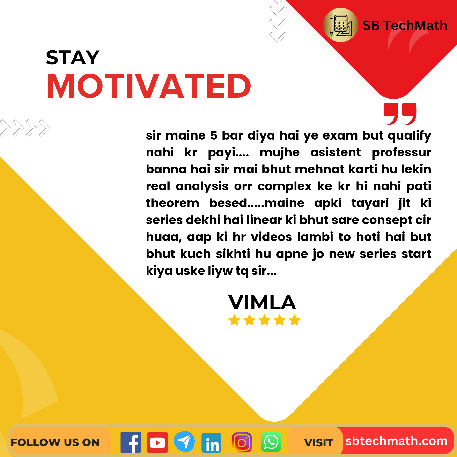 Post from SB TechMath