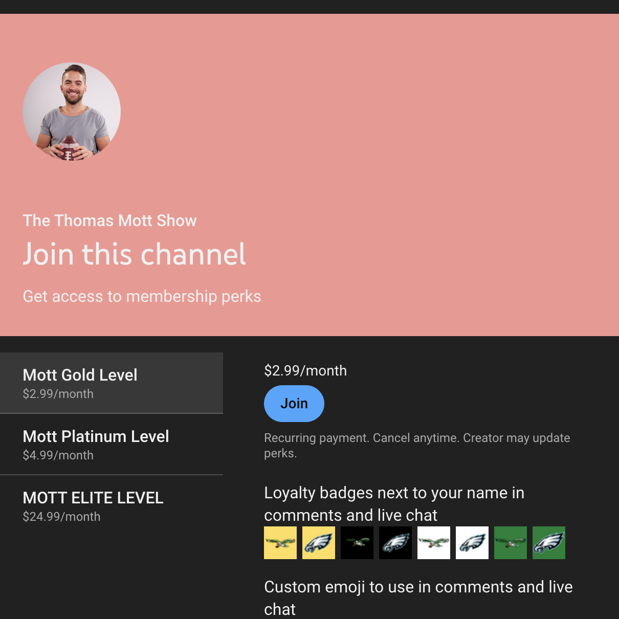 Post from The Thomas Mott Show